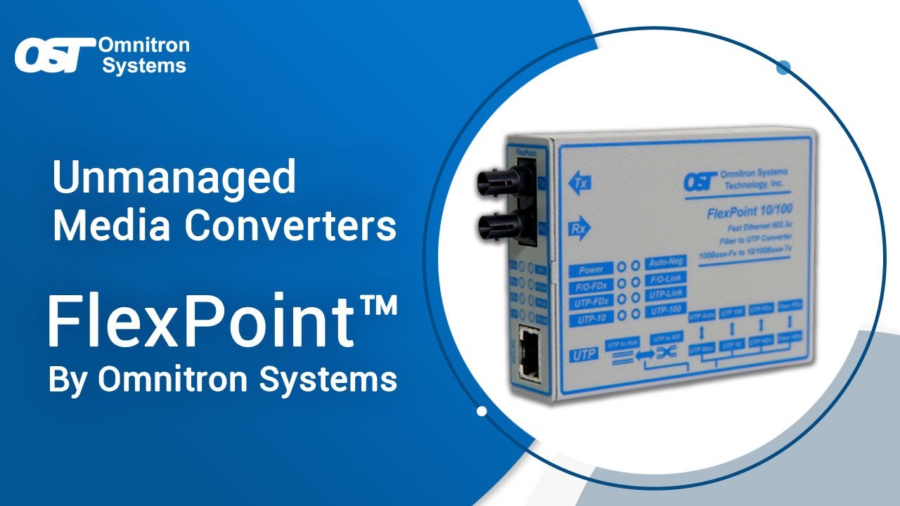 Flexpoint™ Media converters by Omnitron Systems – Copper, Fiber and ...