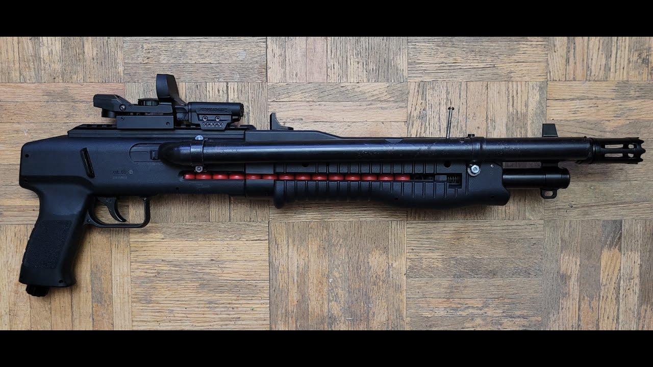 HDB Shotgun Tactical With HPA Air Tank Buttstock Kit, 09/13/2023