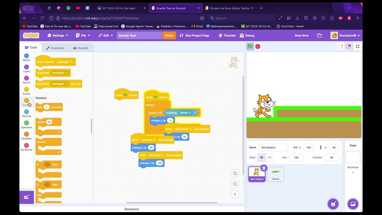 Scratch Tutorial | How to make gravity. - YouTube