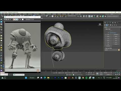 3ds Max Tutorial, 3d Robot Modeling (Part-2) #autodesk #3dsmax - YouTube