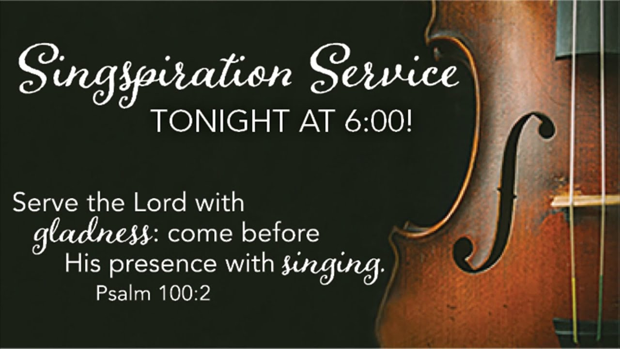 Singspiration Service (10/30/2022) - YouTube