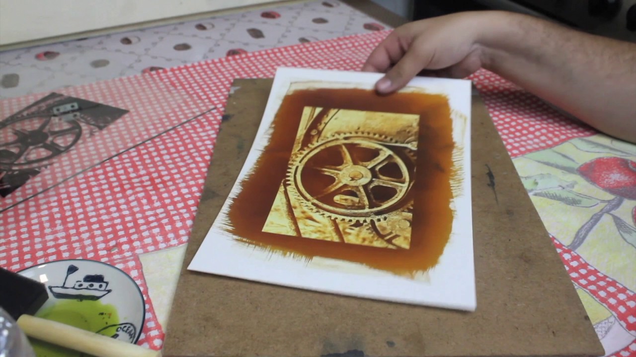 Marrom Van Dyke - Vandyke brown printing - YouTube