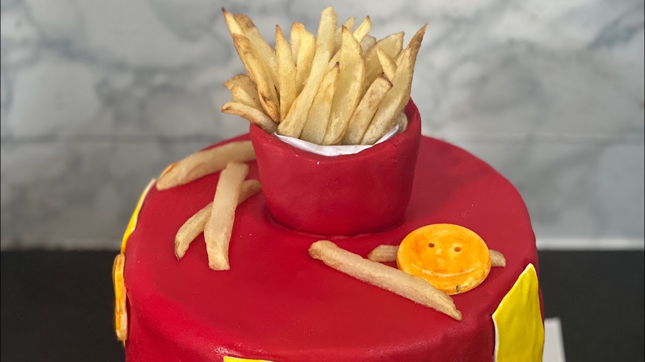 French fries cake - YouTube