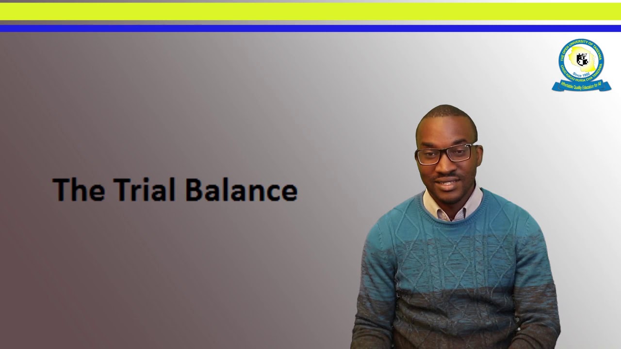 OAF 111 Balancing Accounts and The Trial Balance - YouTube