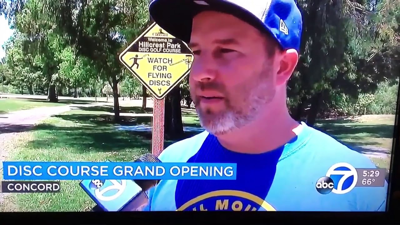 Concord Disc Golf Course Grand Opening , ABC 7 report, ribbon cutting ...