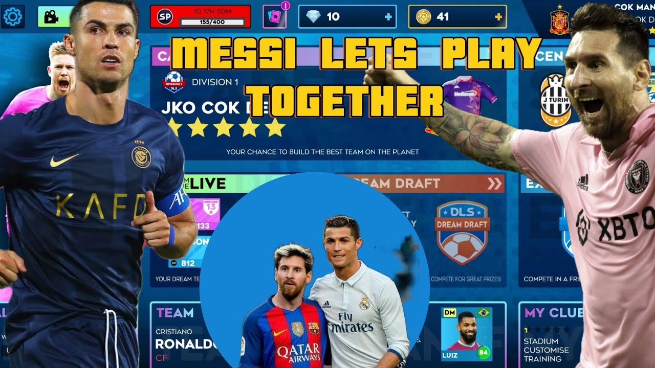 Lionel Messi and Cristiano ronaldo playing together!!! - YouTube