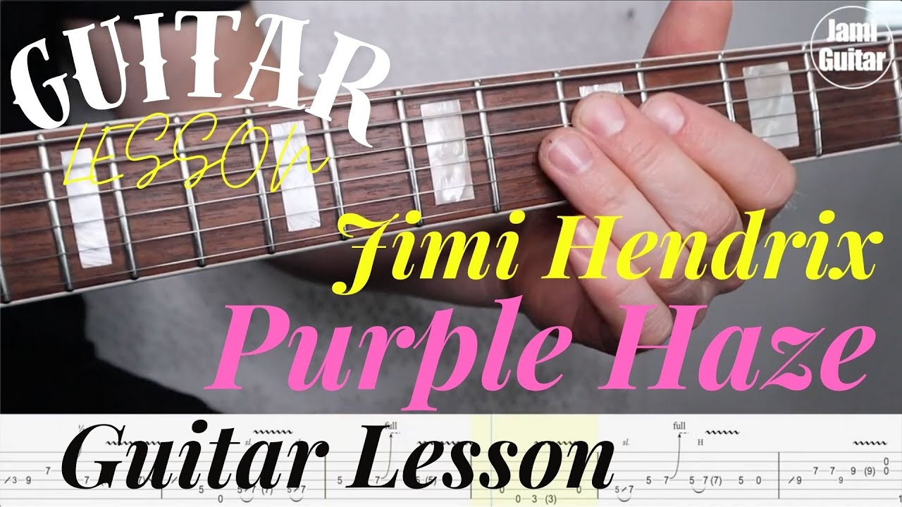 Jimi Hendrix -Purple Haze - Guitar Lesson SLOW Tempo with tabs. - YouTube