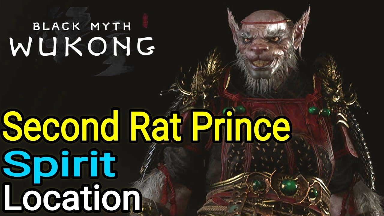 Black Myth Wukong Second Rat Prince Spirit Location - YouTube