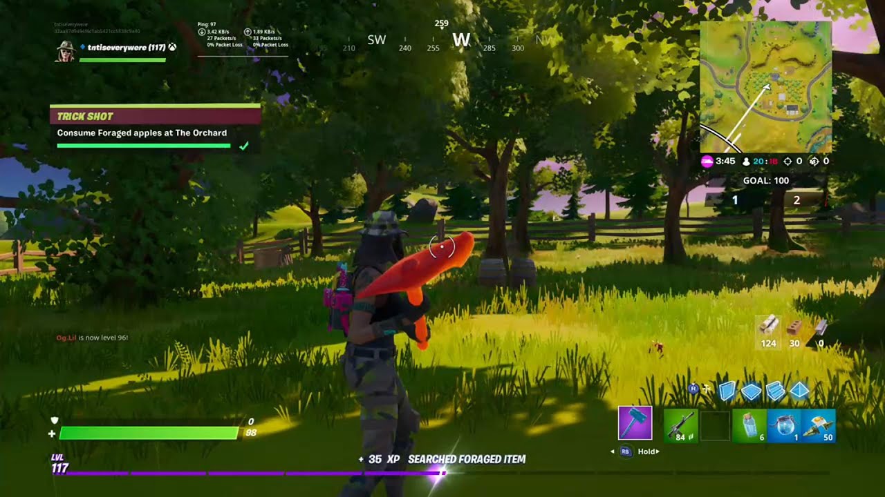 Fortnite | C02S01 | Consume Foraged Apples At The Orchard - YouTube