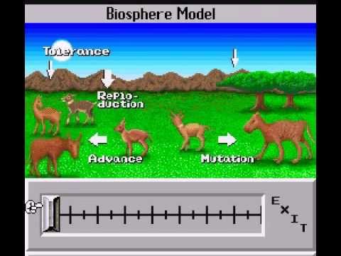 SimEarth (SNES) Transforming a water planet into a lifeless desert ...