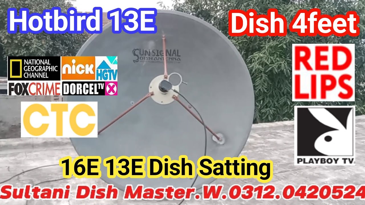 Hotbird 13E Latest Update || Hotbird 13E Dish Setting 4feet - YouTube
