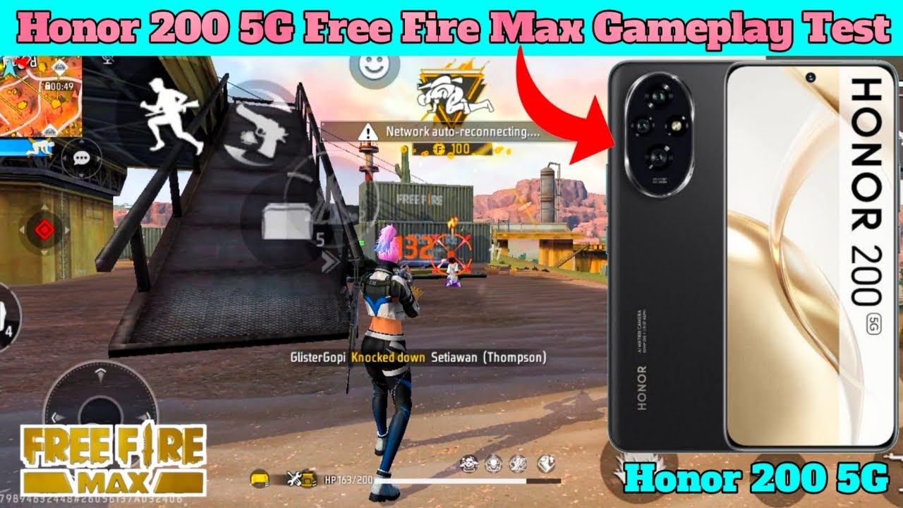 Honor 200 5G Free Fire Max Gameplay Test|Honor 200 Free Fire Max Test ...