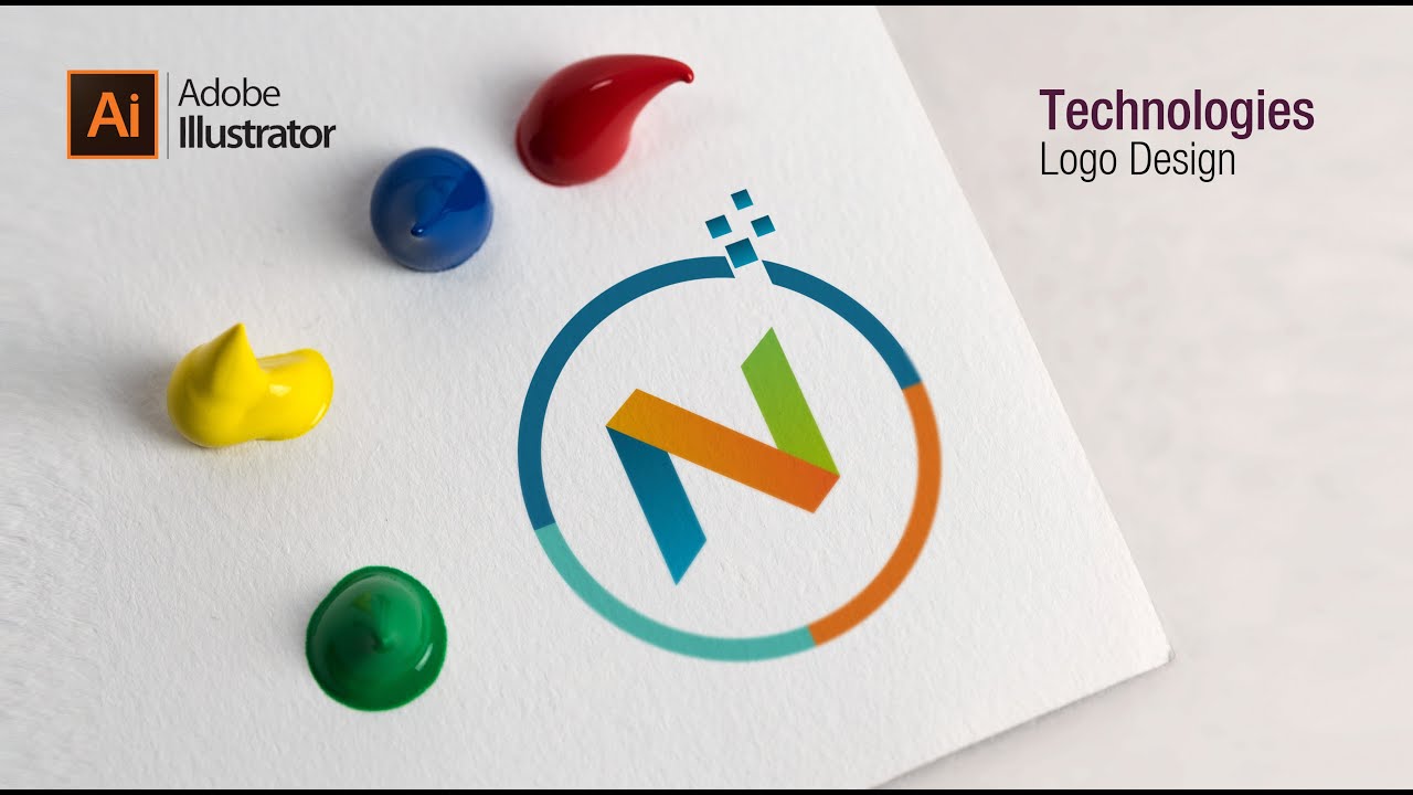 How to Design a Modern Technology Logo in Adobe Illustrator | Minimal ...