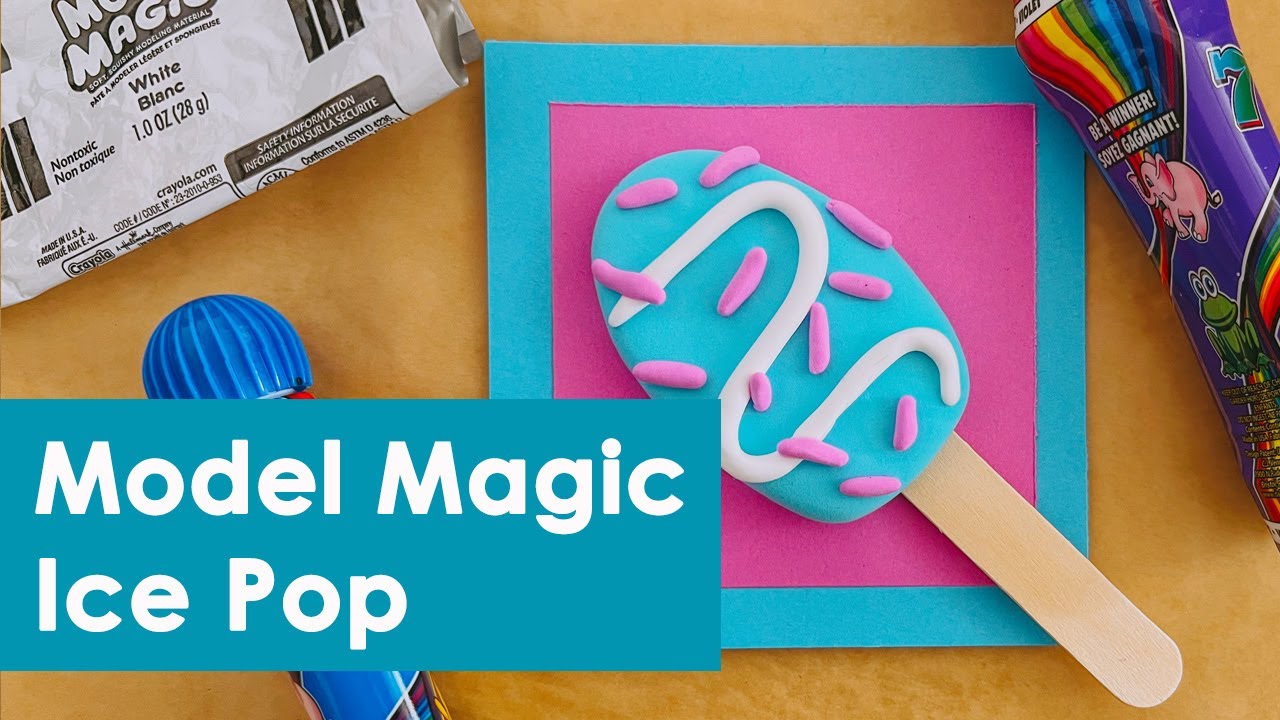 Model Magic Ice Cream Pop Elementary Art Lesson - YouTube