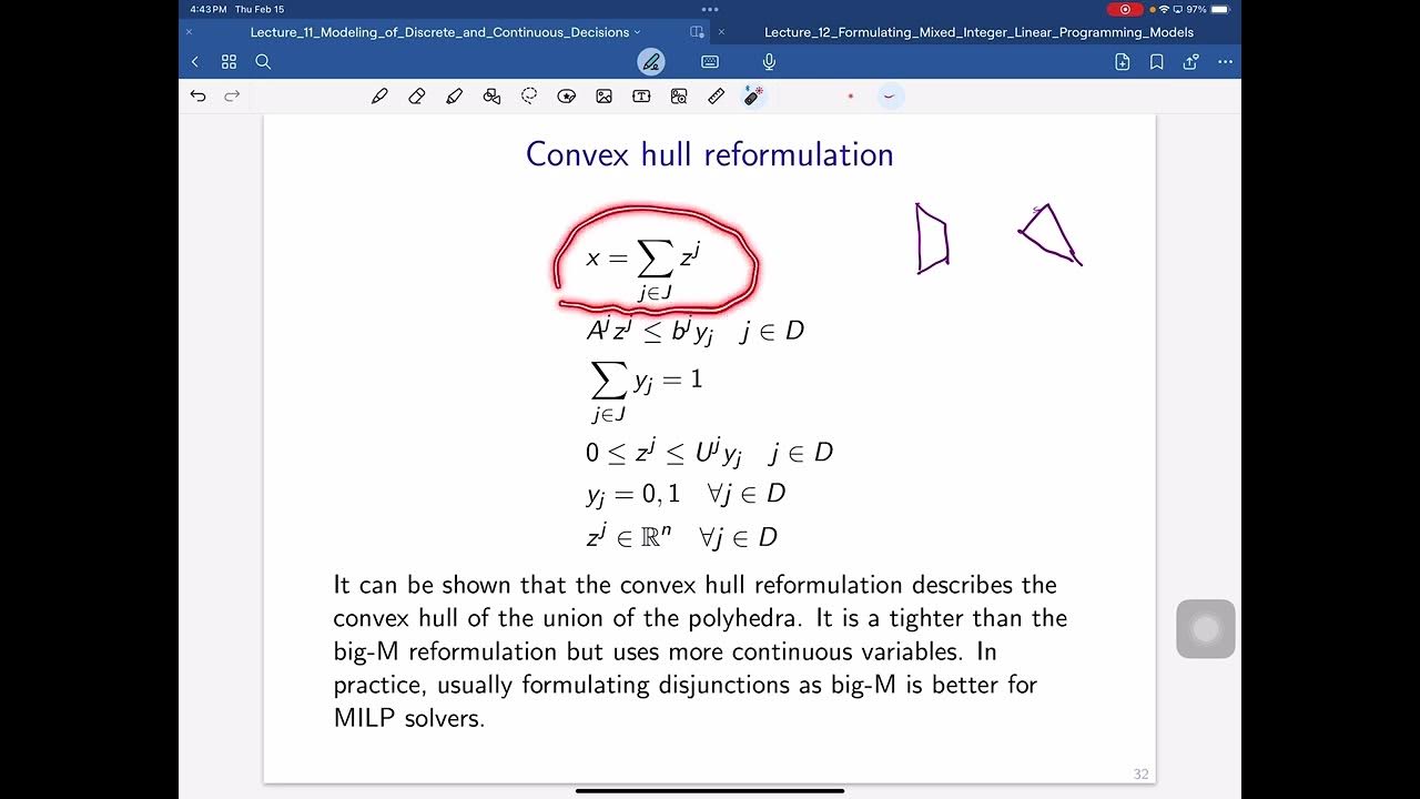 Lecture 12 Formulating Mixed-Integer Linear Programming Models - YouTube