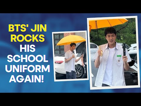 BTS Jin's Nostalgic Visit To Posung High School | Behind The Scenes! #btsjin #bts #kpop