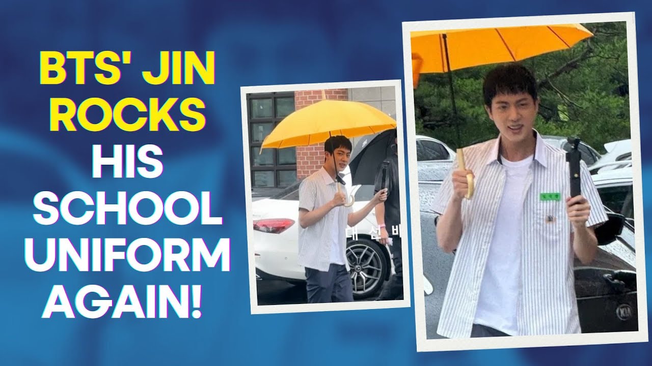 BTS Jin's Nostalgic Visit To Posung High School | Behind The Scenes! # ...