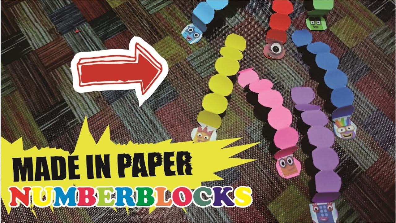 EVERY NUMBERBLOCK ever! Made with PAPER ! Numberblock 1 to 7 ! - YouTube