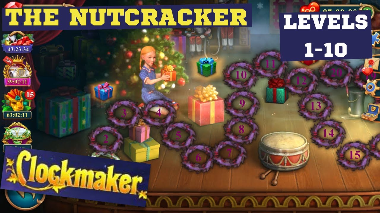 How to play Clockmaker event The Nutcracker levels 1-10 - YouTube