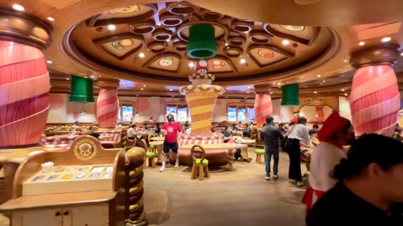Toadstool Cafe Tour in Super Nintendo World at Universal Studios ...