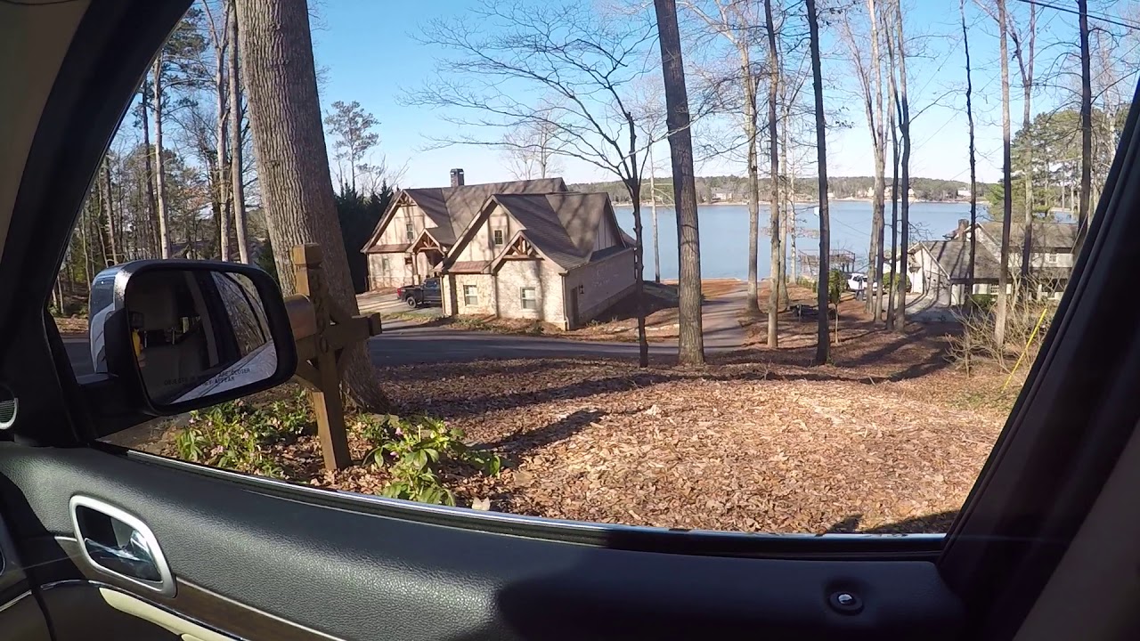 Atlanta lake house driving 1 - YouTube