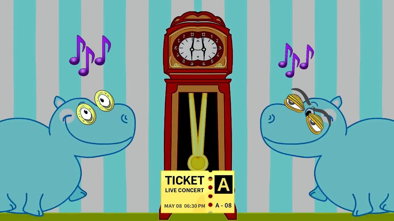 HICKORY DICKORY DOCK DUAL MIRROR HIPPOPOTAMUS COLOR EFFECTS YouTube hickory-dickory-dock-dual-mirror-hippopotamus-color-effects-youtube