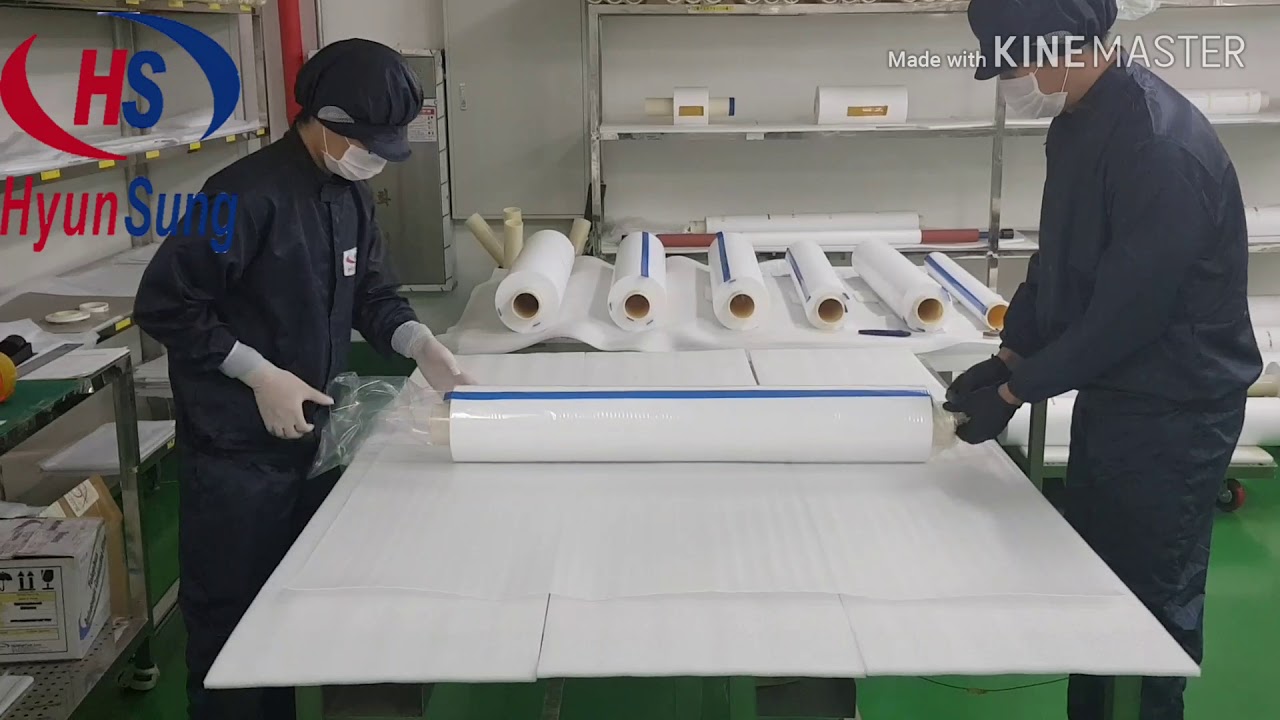 PTFE film packaging process 2 - YouTube