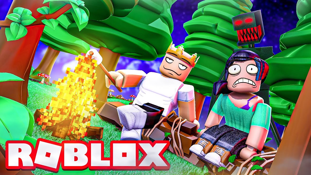 CAMPING IN A CREEPY FOREST! | Roblox - A Normal Camping Story - YouTube