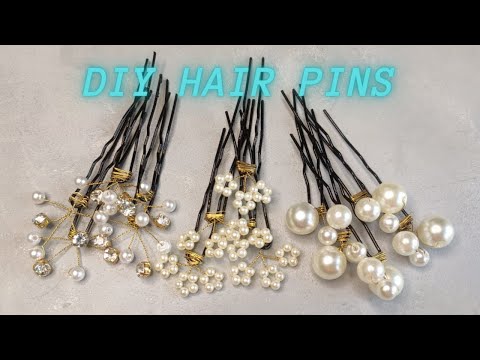 STYLISH HAIR PINS | DIY HAIR ACCESSORIES AT HOME | MAKE HAIR PINS AT HOME