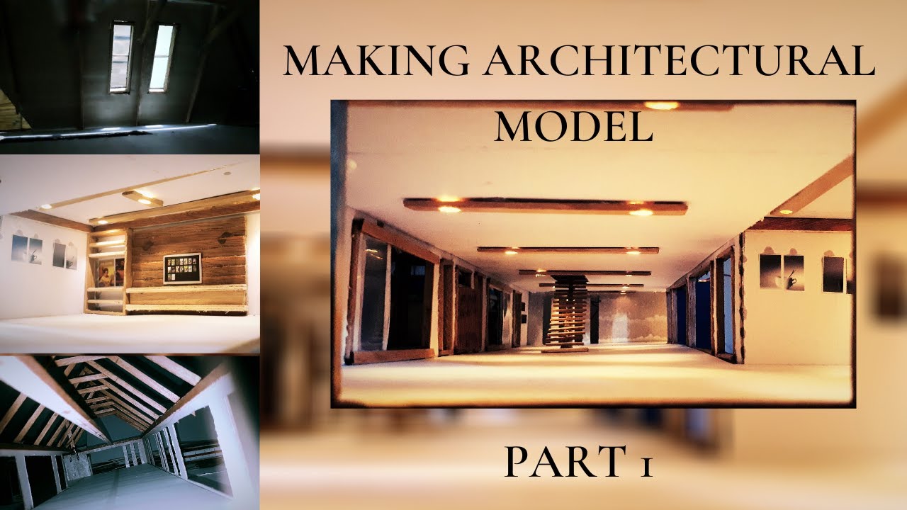 MAKING ARCHITECTURAL MODEL|PART 1|DIY MINIATURE HOUSE MADE OF CARDBOARD ...