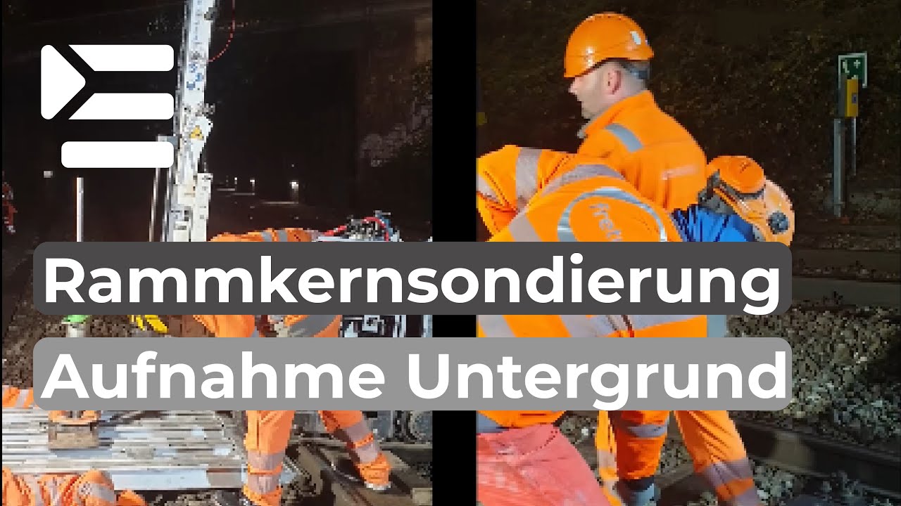Rammkernsondierungen - Aufnahme des Untergrundes - YouTube