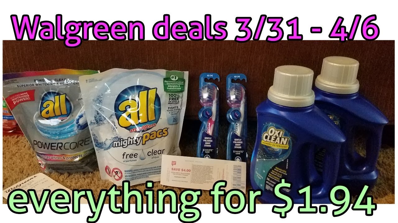 Walgreen Deals 3/31 - 4/6 - YouTube