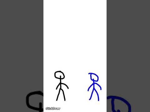 Stickman fight black vs blue/first video of stickman - YouTube
