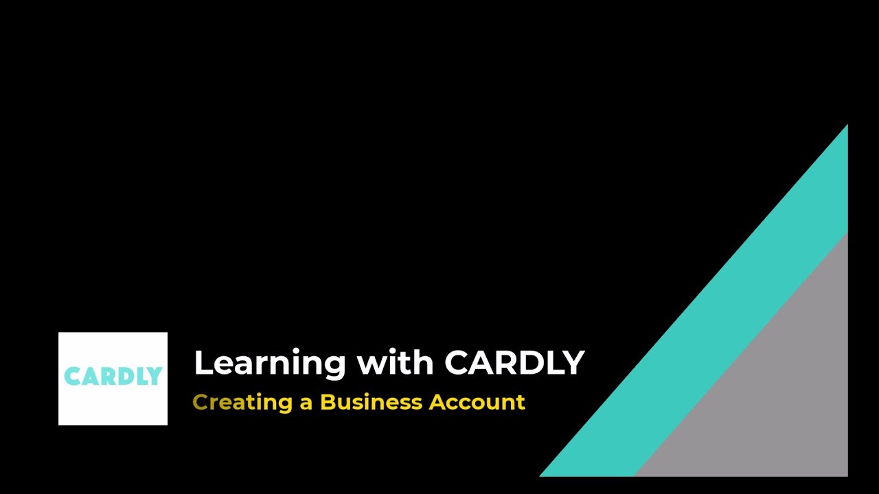 Creating a Cardly Business Account - YouTube