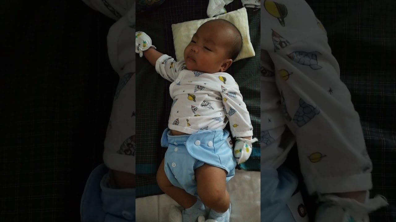 Morning Poops & Stretching | Pooping | Cute Baby | Baby Luth | 2 Months ...