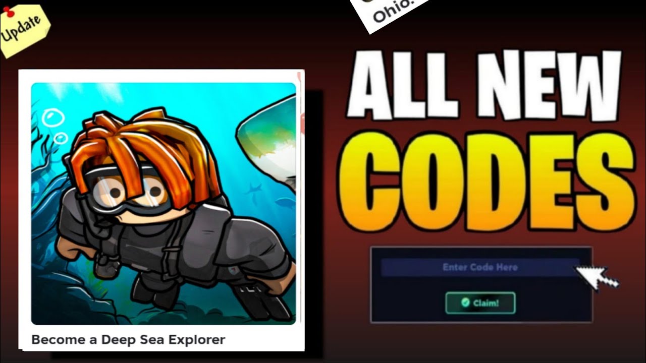 *SECRET UPDATE!* | Become a Deep Sea Explorer CODES 2025 | ROBLOX ...