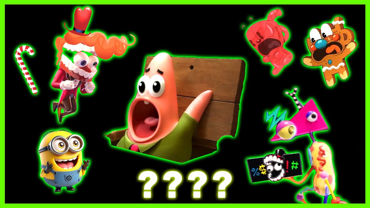 6 Digital Circus, Cuphead & Minions 🔊Candy!🔊 Compilation Sound ...