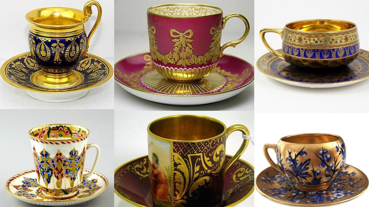 Vintage Hand painted Traditional Antique Tea Cup n Saucer Collection ...