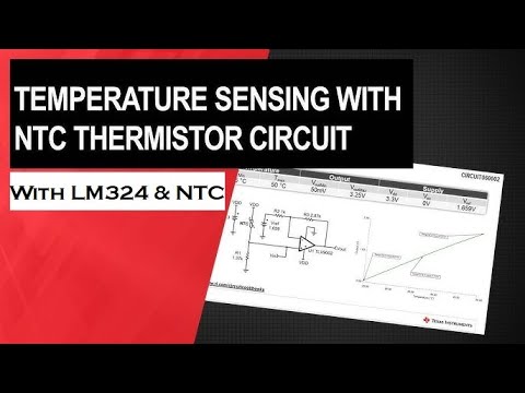 Temperature Indicator using LM324 and NTC with PCB layout - YouTube