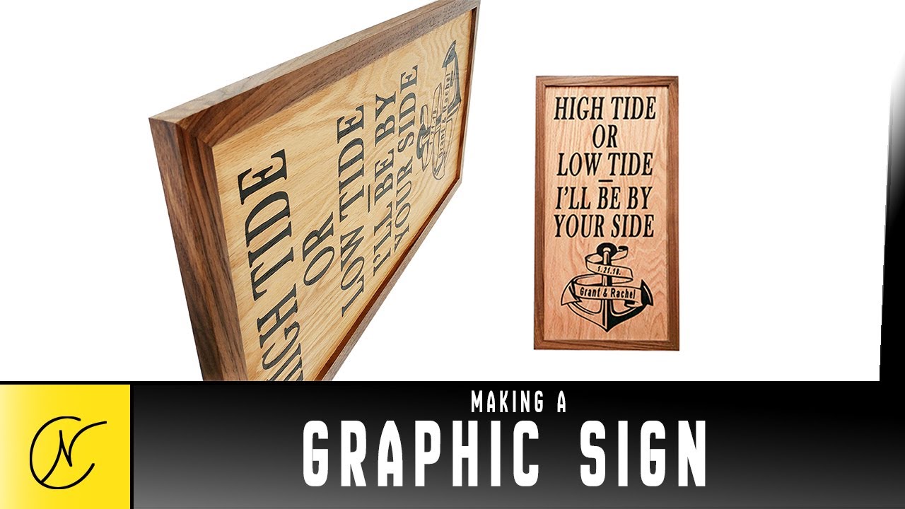Making A Graphic Sign - YouTube