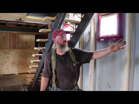 shipping container framing - YouTube