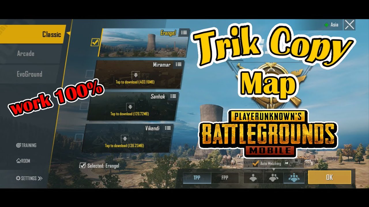 cara mudah copy map pubg mobile 100% berhasil - YouTube