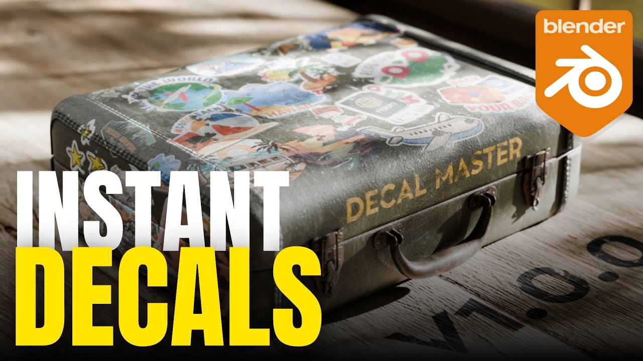 Blender Addon To Create Decals | Decal Master - YouTube