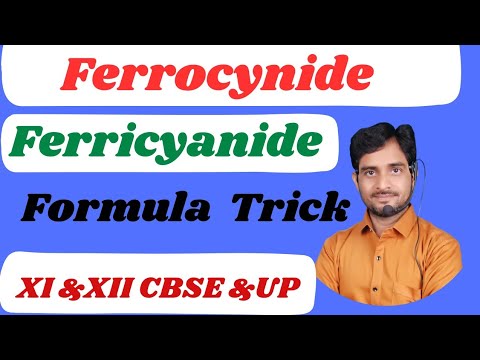 Ferrocyanide and Ferricyanide Trick | Trick to learn Ferrocyanide and ...
