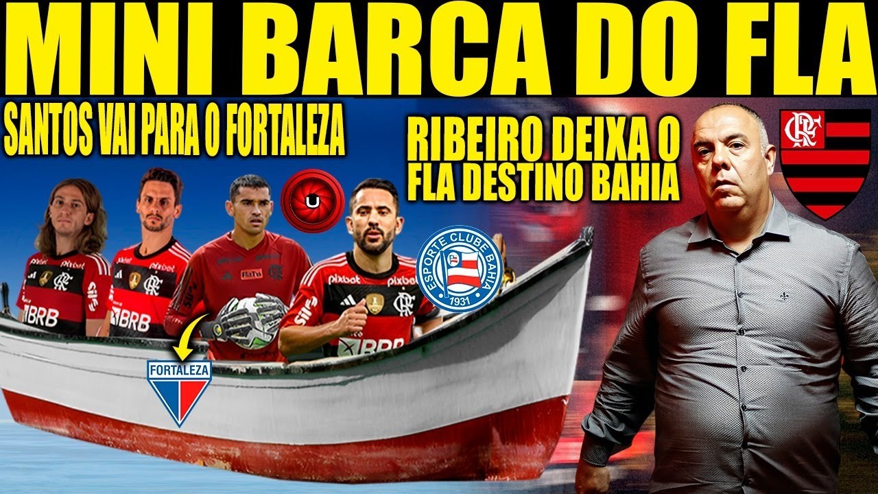MINI BARCA DO FLAMENGO TEM: SANTOS, EVERTON RIBEIRO, RODRIGO CAIO E ...
