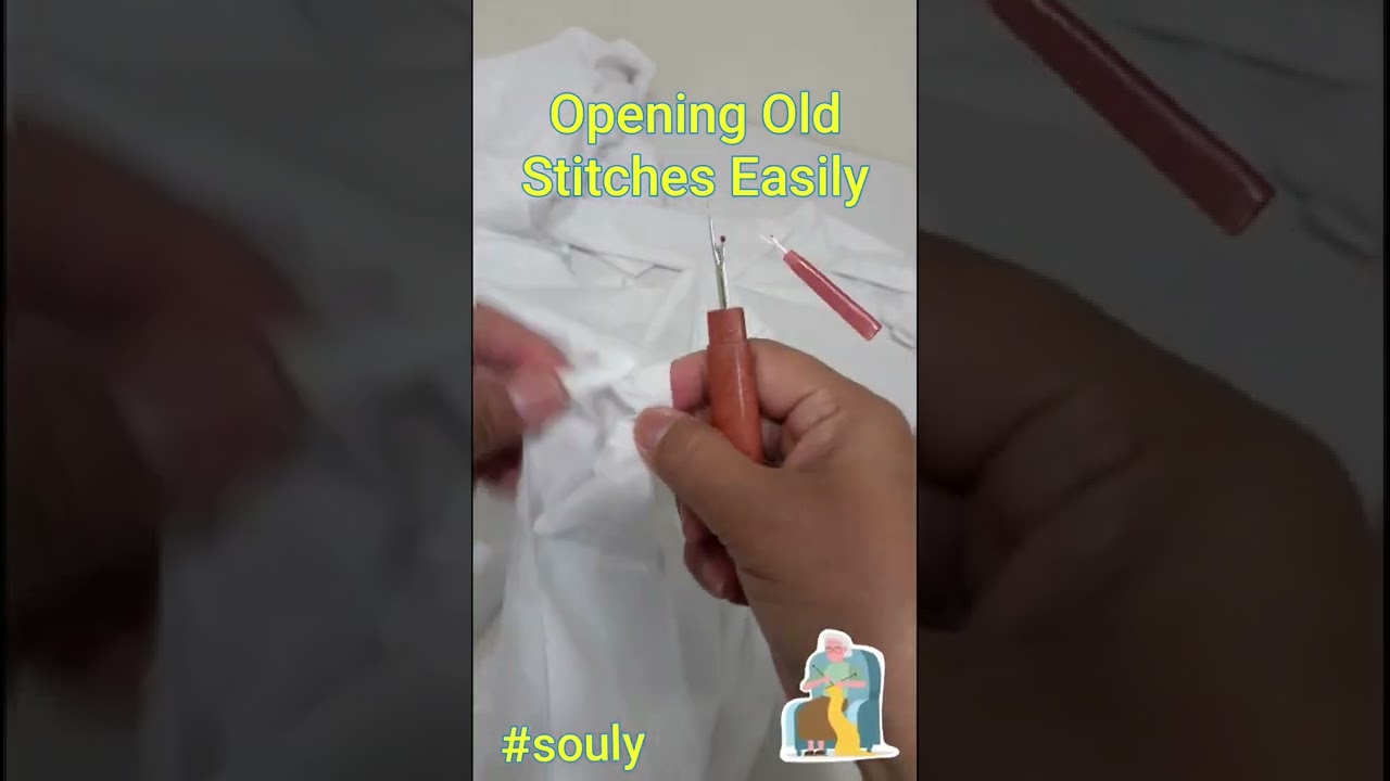 How to Open Old Stitches Easily #souly #shorts - YouTube