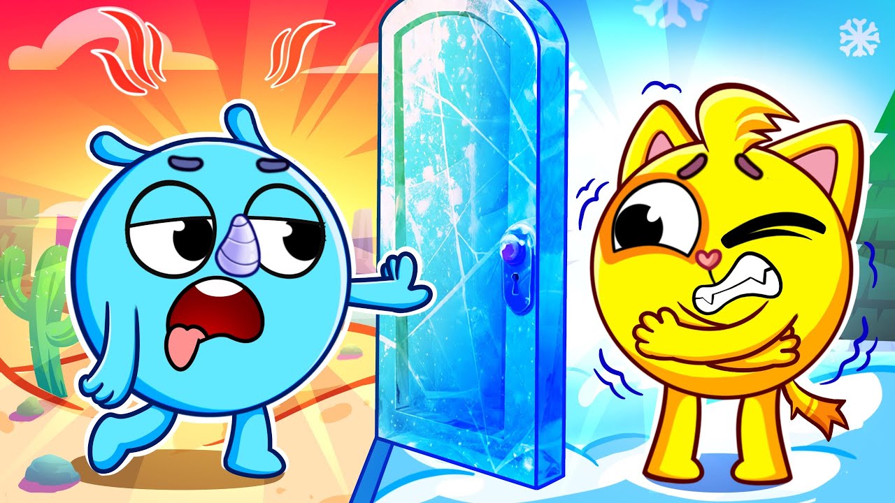 Let’s Learn Opposites! ☀️ Hot vs Cold Challenge ️ Kids Song and Nursery ...