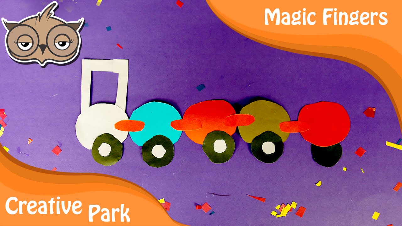 DIY Crafts - How To Make An Easy Paper Train For Kids - YouTube