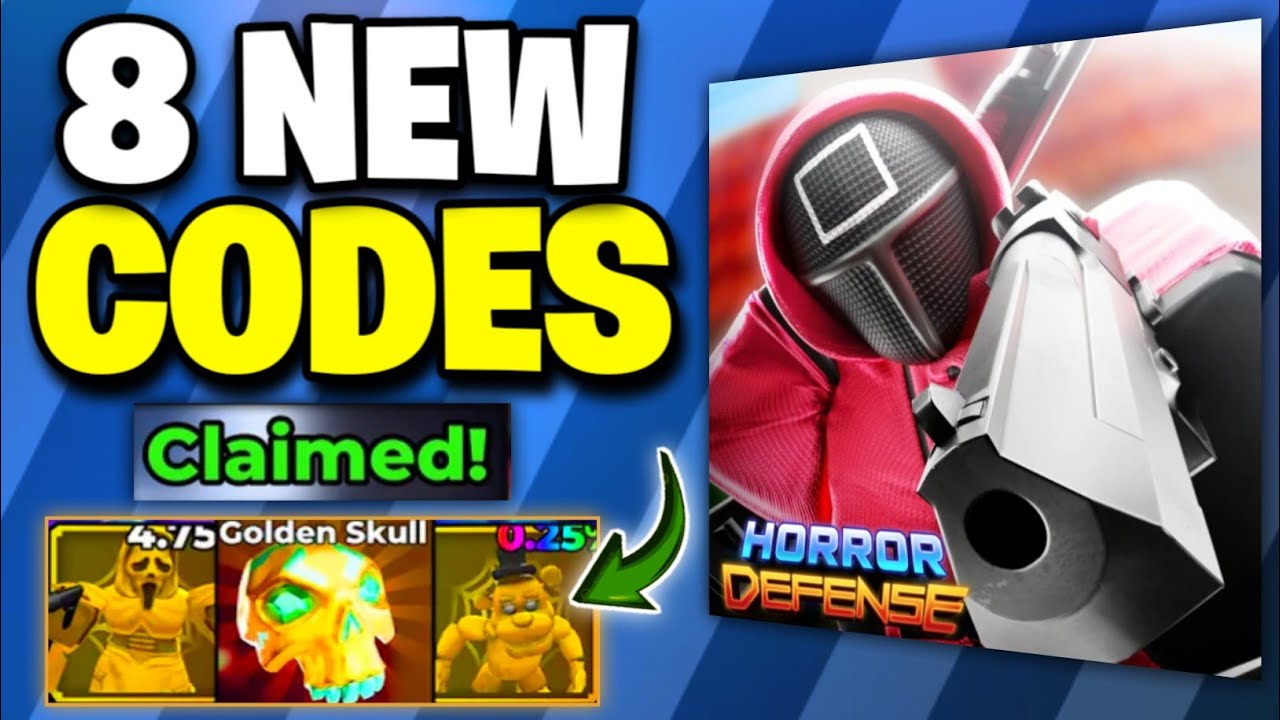 NEW YEAR🎁ALL WORKING CODES FOR HORROR TOWER DEFENSE! ROBLOX HORROR ...