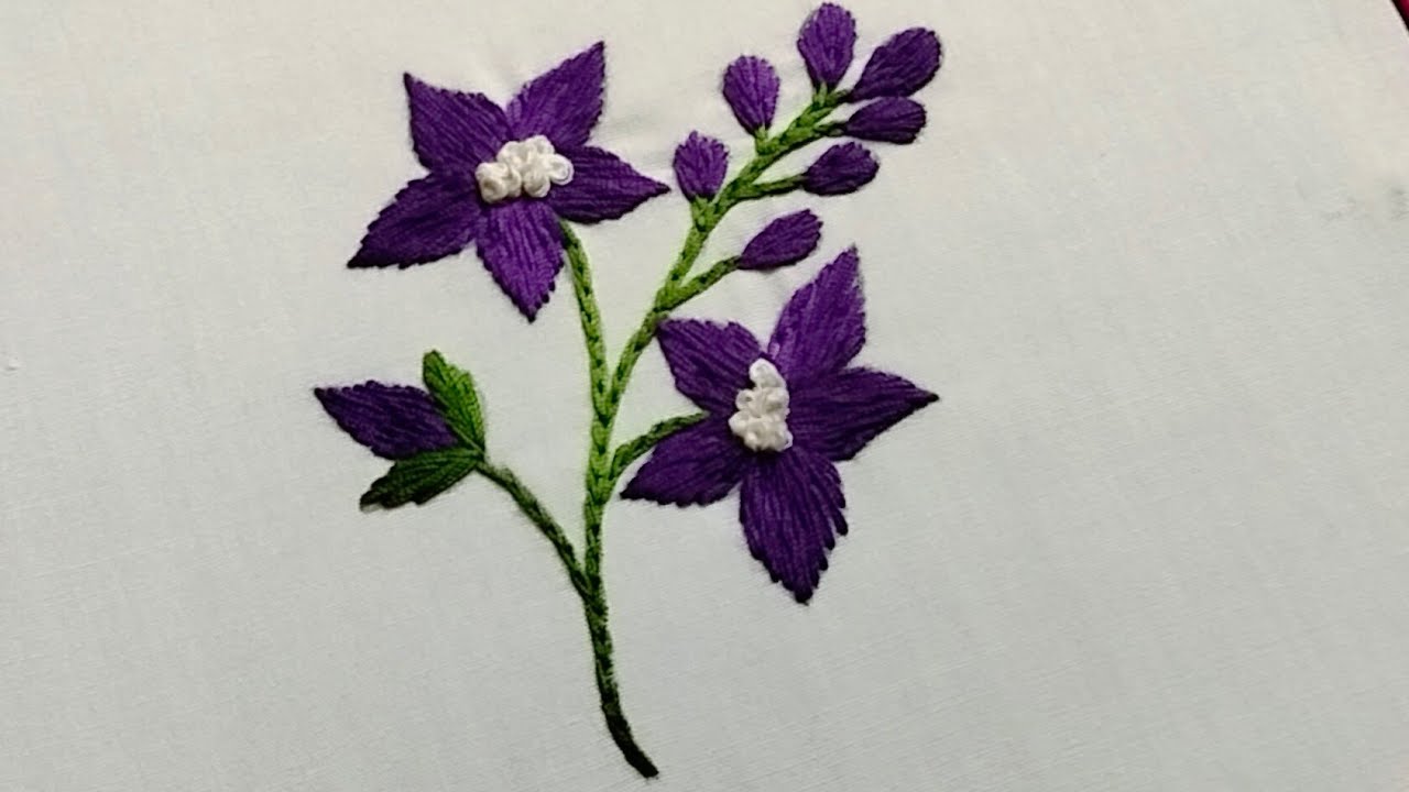 simple flower stitch tutorial🌸 - YouTube